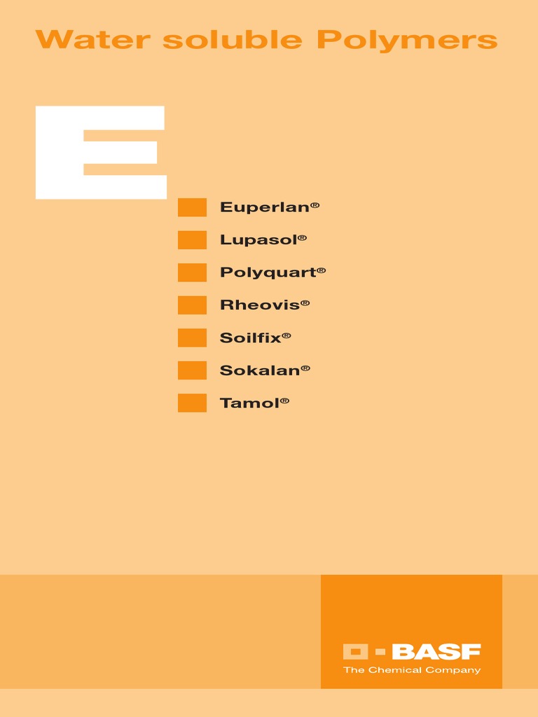 Water Soluble Polymers | PDF | Density | Viscosity