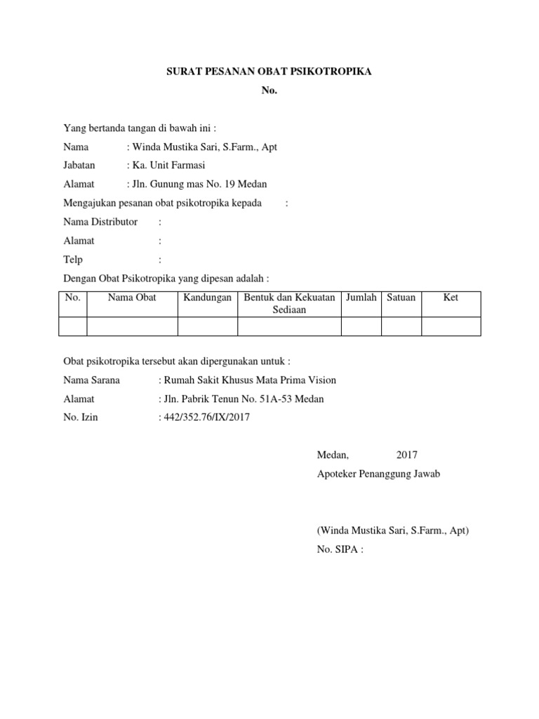SP Psikotropika | PDF