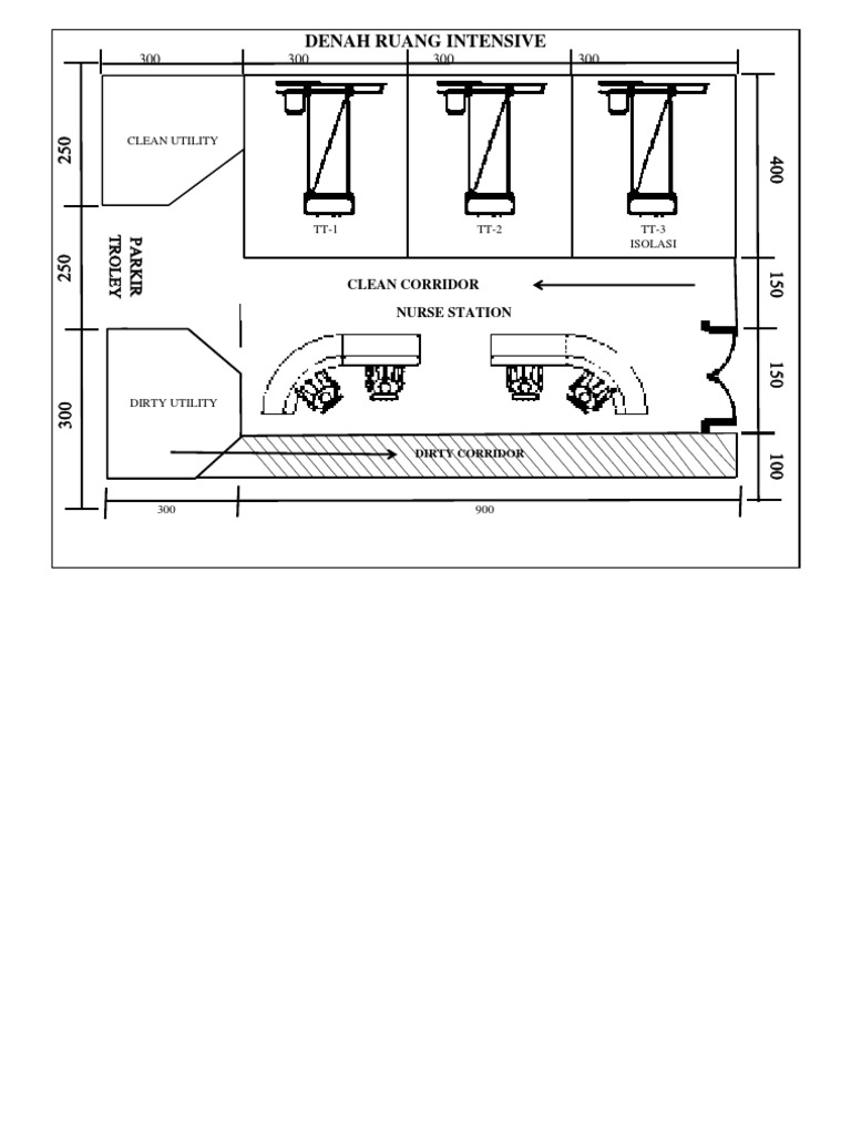 Contoh Denah ICU | PDF