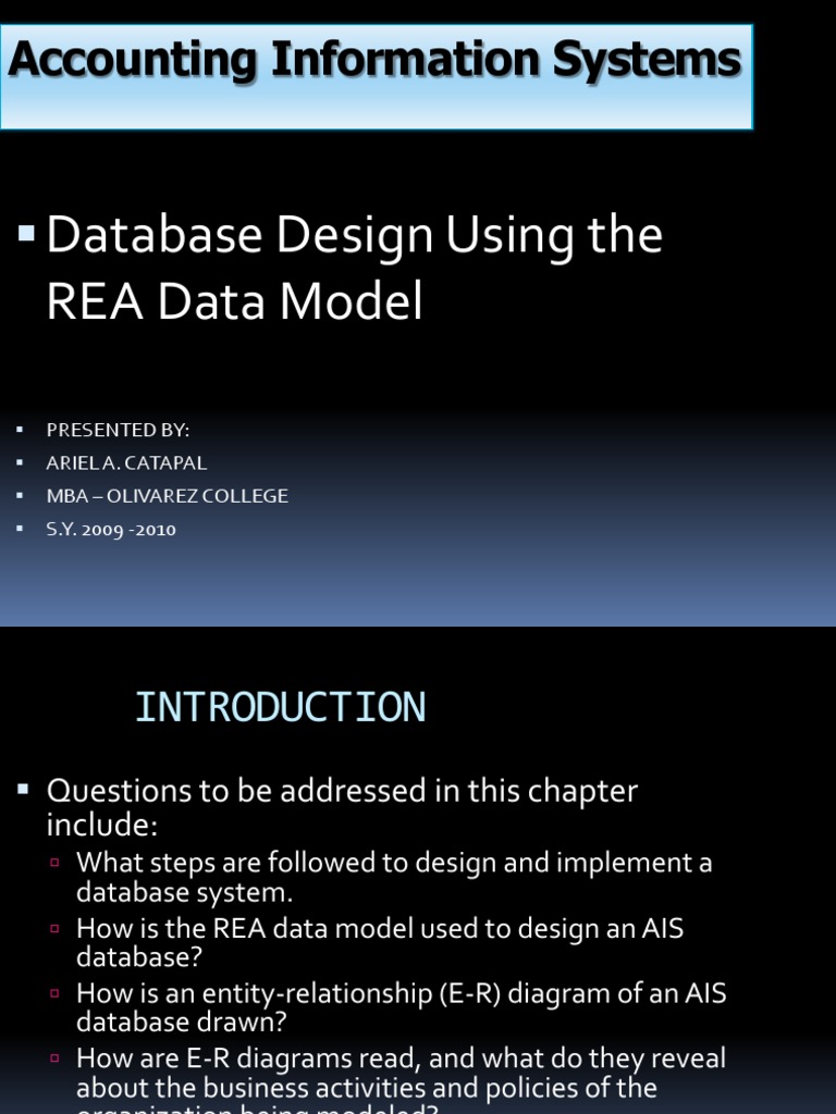Ais Chapter 15 Rea Model | PDF | Conceptual Model | Data Model
