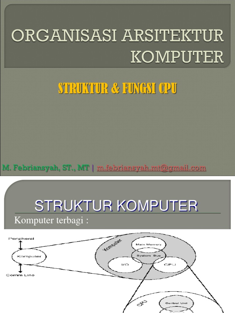 3 OAK - Struktur & Fungsi CPU | PDF