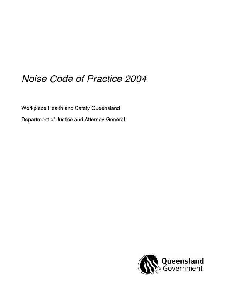 Noise Code of Practice 2004 | PDF | Noise | Hearing Loss