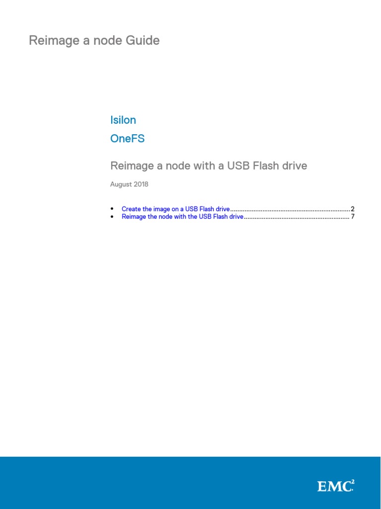 How To Reimage A Node Using A Usb Flash Drive Guide | PDF | Usb Flash ...