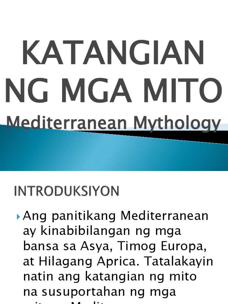 Katangian NG Mga Mito | PDF