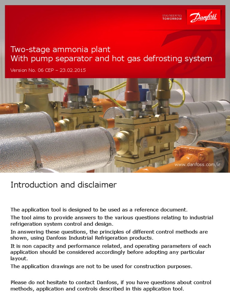 Start Two Stage Ammonia Plant Et 2015-02-23 | Refrigeration | Pump