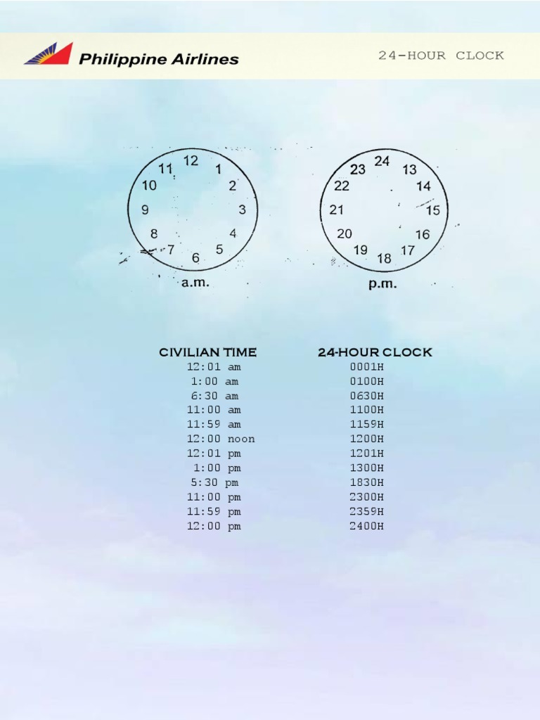 24 Hour Clock | PDF