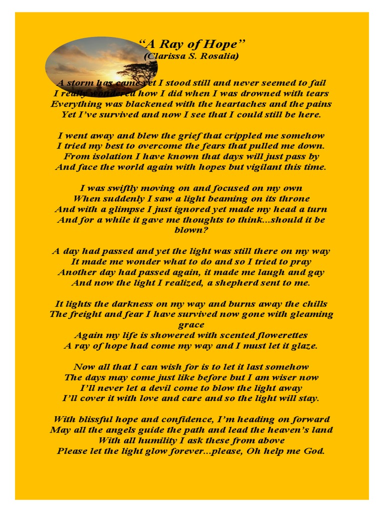 A Ray of Hope | PDF