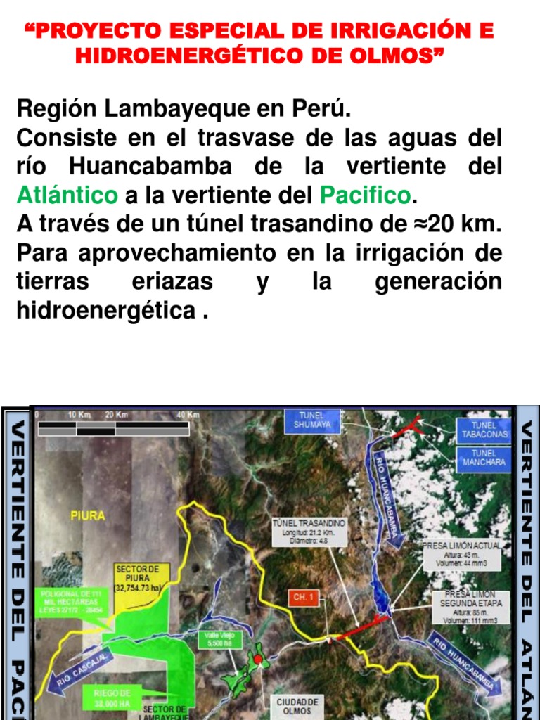 Obra de Trasvase Proyecto Olmos | Represa | Túnel