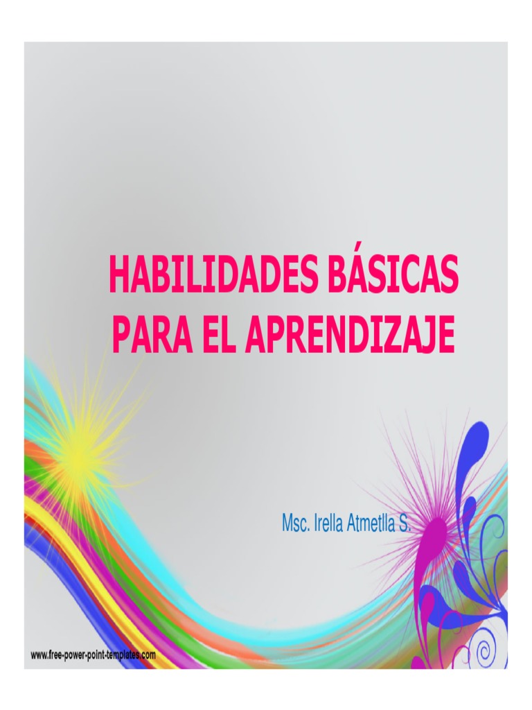 Habilidades Básicas para El Aprendizaje | PDF | Lógica | Aprendizaje
