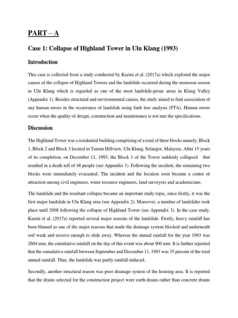 Highland Tower Collapse Analysis | PDF | Landslide | Erosion