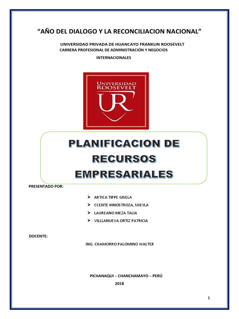 Planificacion de Recursos Empresariales | PDF | Planificación de recursos empresariales ...