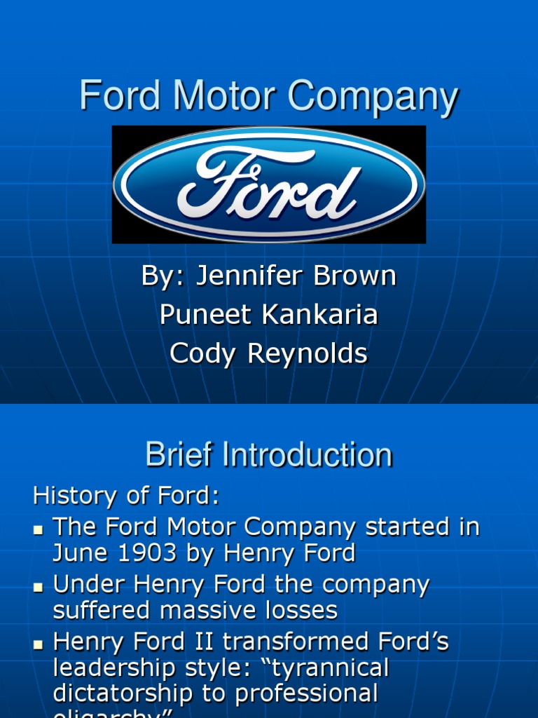 Ford Motor Company | PDF | Ford Motor Company | Hybrid Vehicle