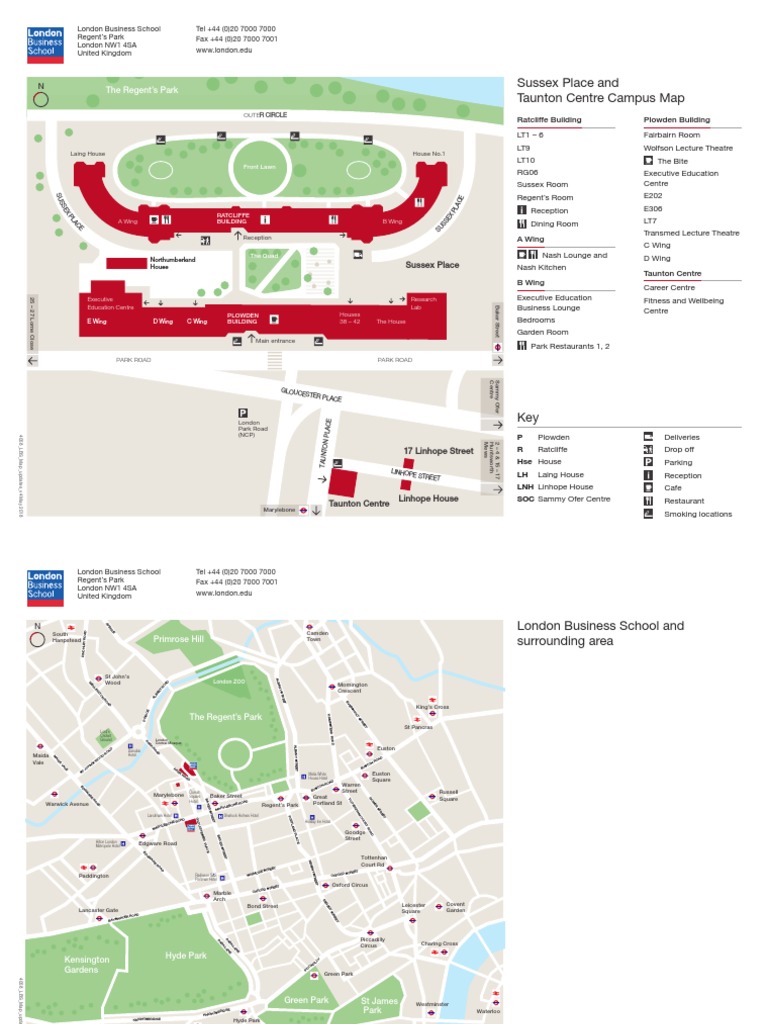 London Business School Campus Map | PDF