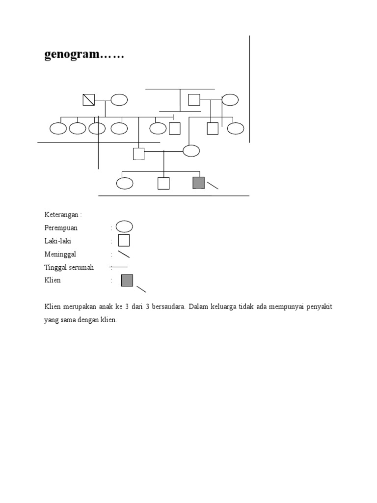 Contoh Genogram | PDF