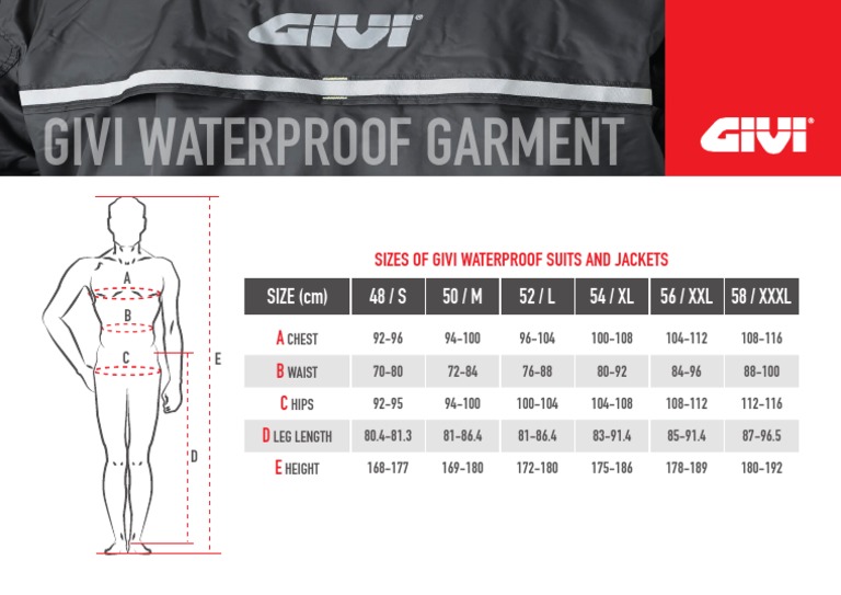 GIVI Sizes 2017 | PDF