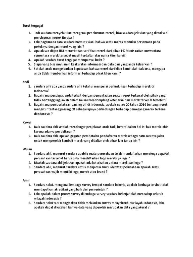 Turut Tergugat | PDF