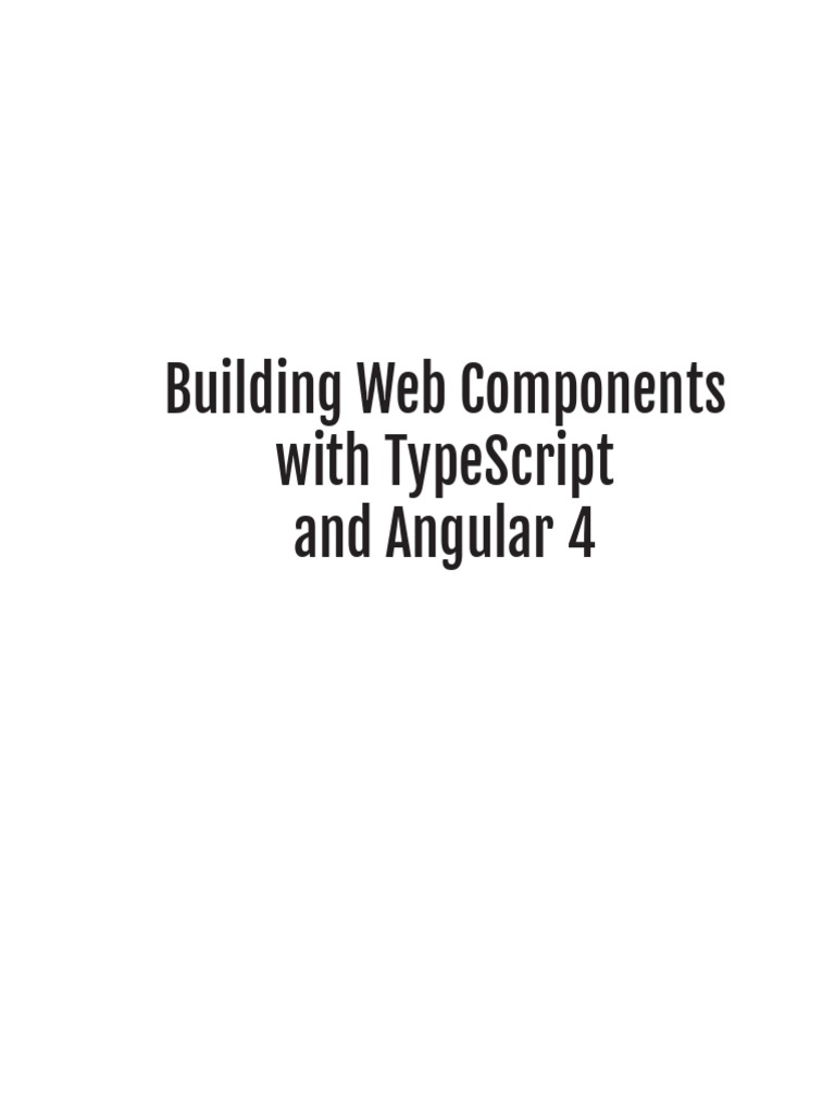 Typescript Angular4 Pdf Angular Js Java Script 2070