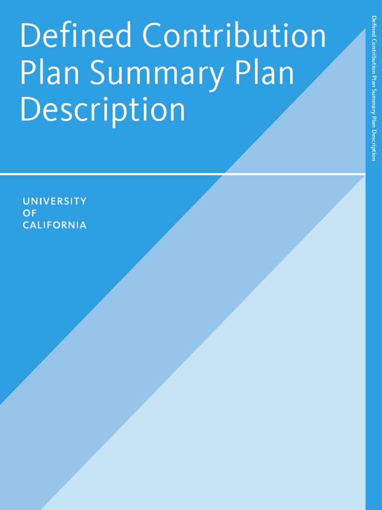 Defined Contribution Plan Summary Description | PDF | Individual ...