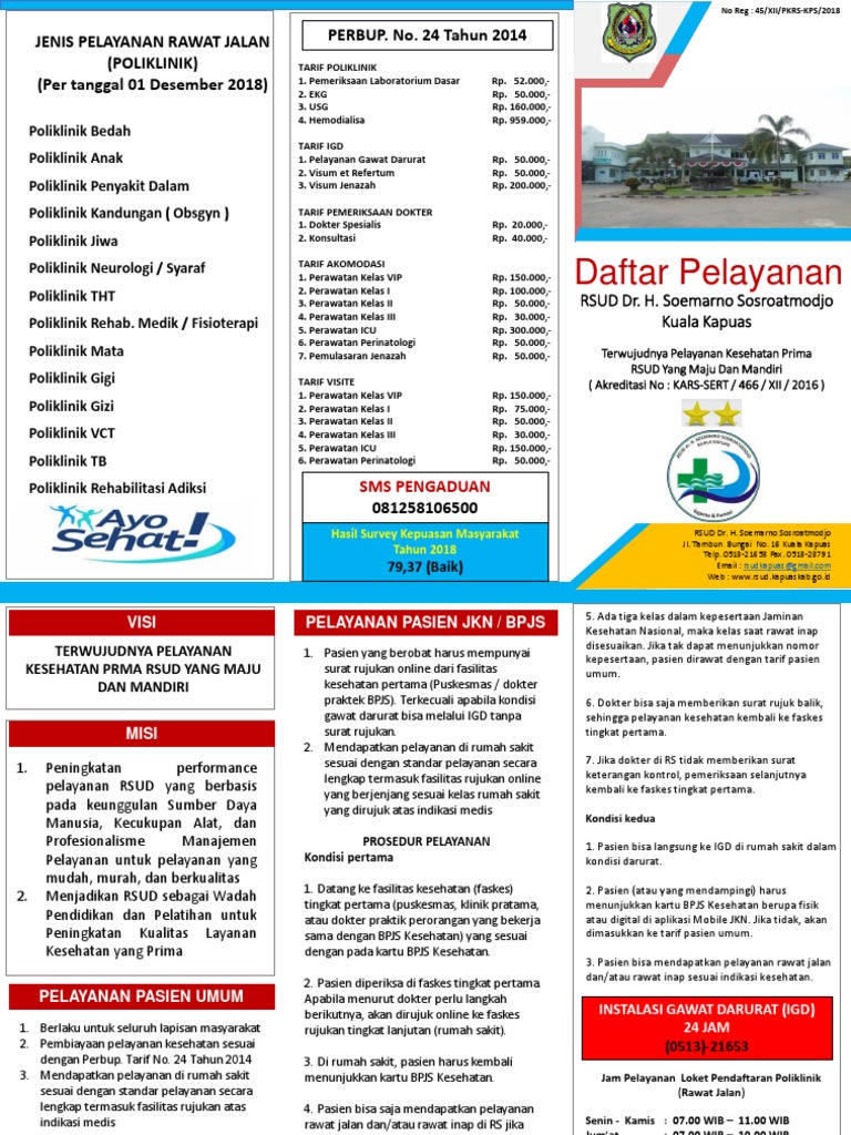 Template-leaflet-Daftar Pelayanan RSUD Sesuai PERBUP (Baru) | PDF | Sains & Matematika
