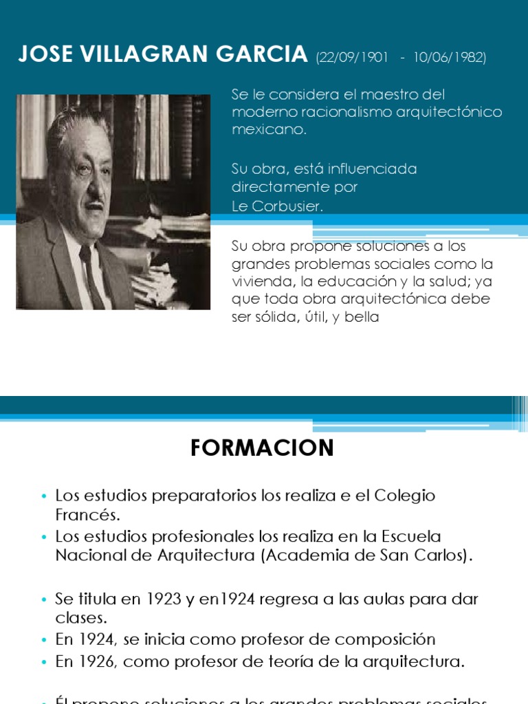 Biografia y Obras Del Arq Jose Villagran | PDF | Science | Ciencia ...
