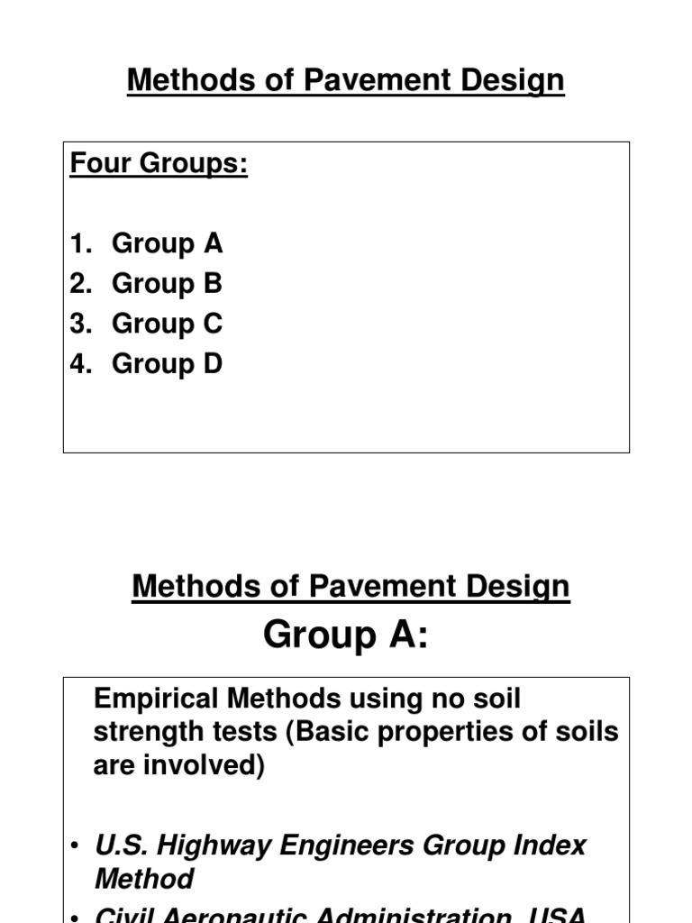 Pavement Design Methods Guide | PDF | Road | Road Surface