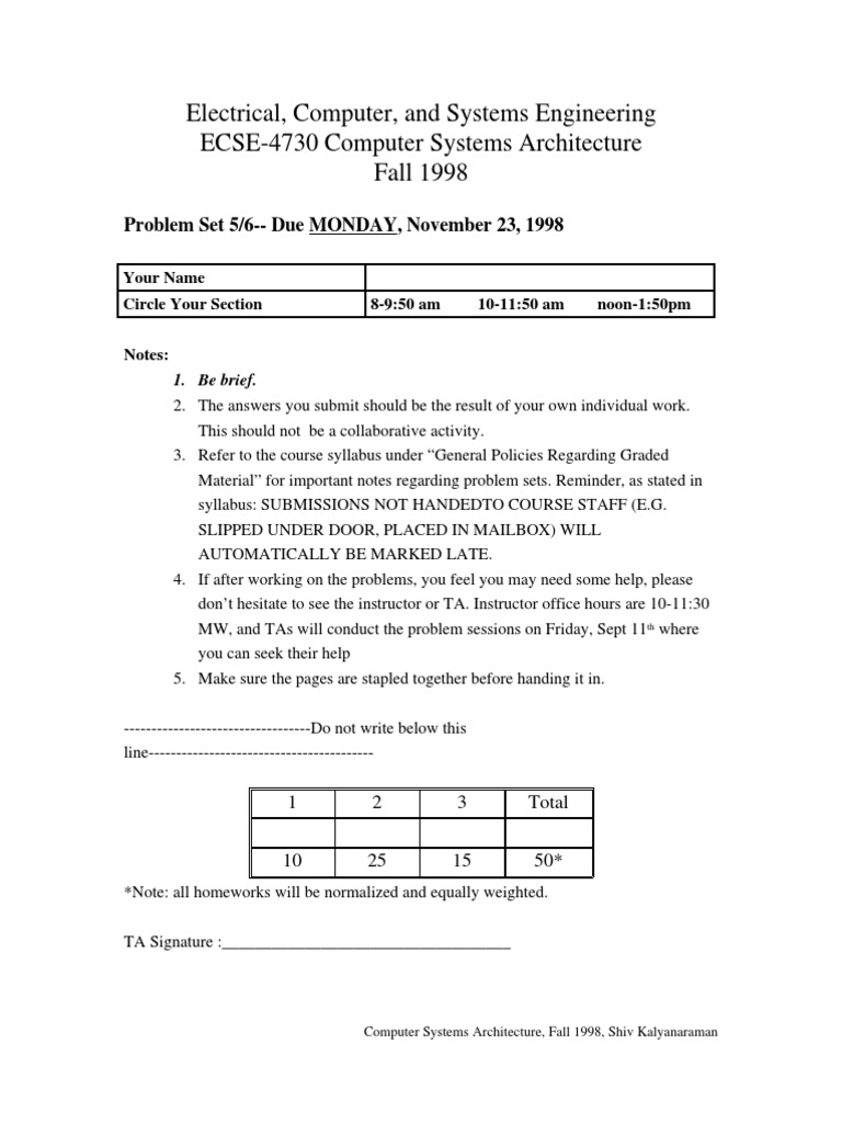 Problem Set5 6 Solns | Download Free PDF | Process (Computing ...