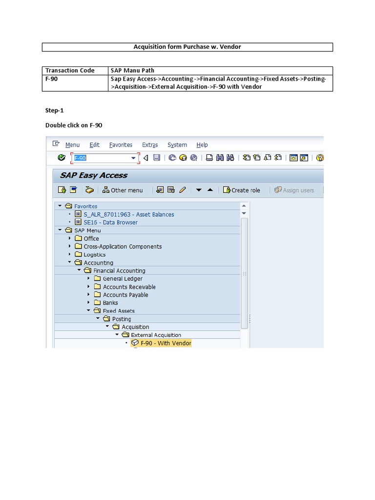 Acquisition Form Purchase With Vendor - F-90 | PDF