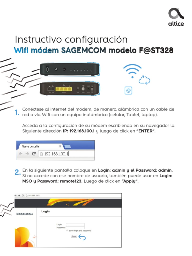 Wifi Módem SAGEMCOM | PDF