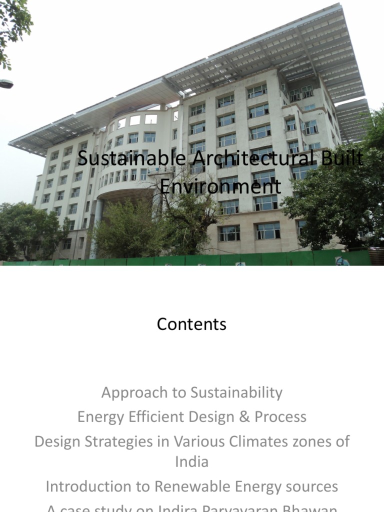 Sustainable Architecture | PDF