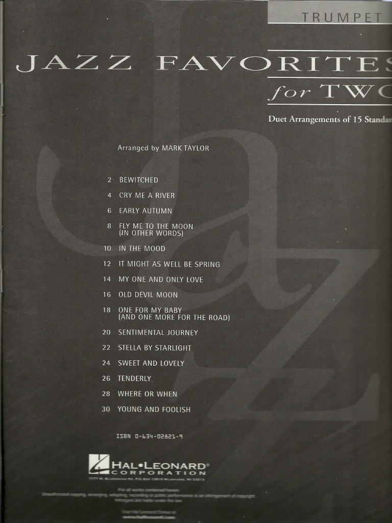 Jazz Favorites For Two PDF | PDF