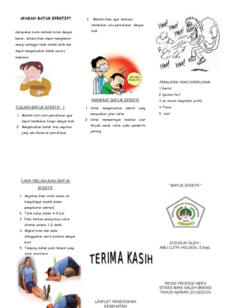 Leaflet Batuk Efektif | PDF