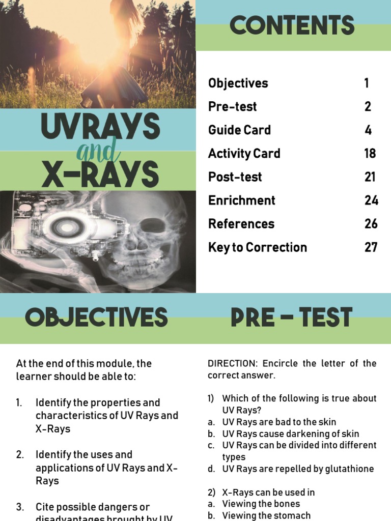 Uv and X-Rays | PDF | Ultraviolet | X Ray