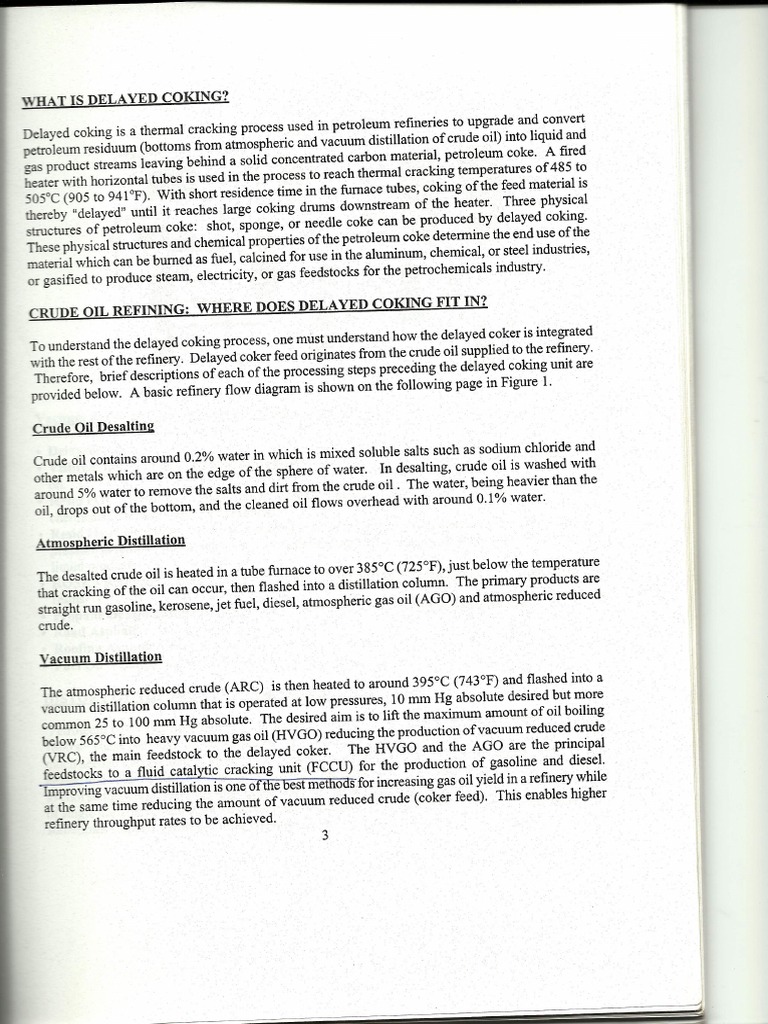 Delayed Coking Fundamentals | PDF