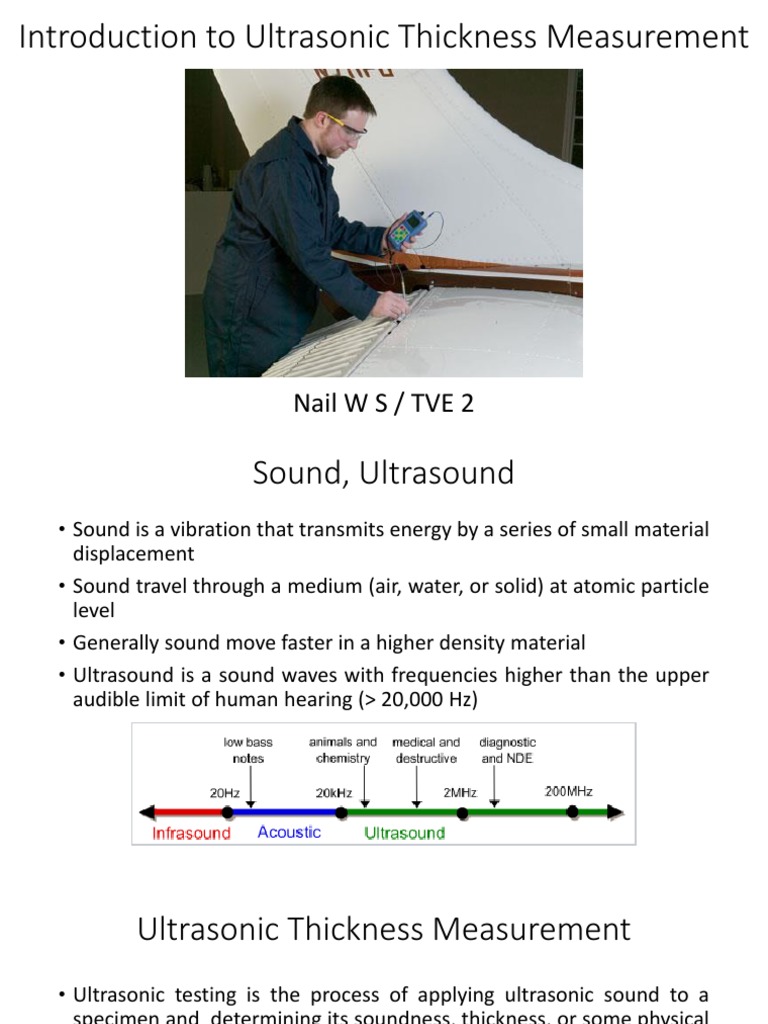 Ultrasonic Thickness Measurement Guide | PDF | Ultrasound | Sound