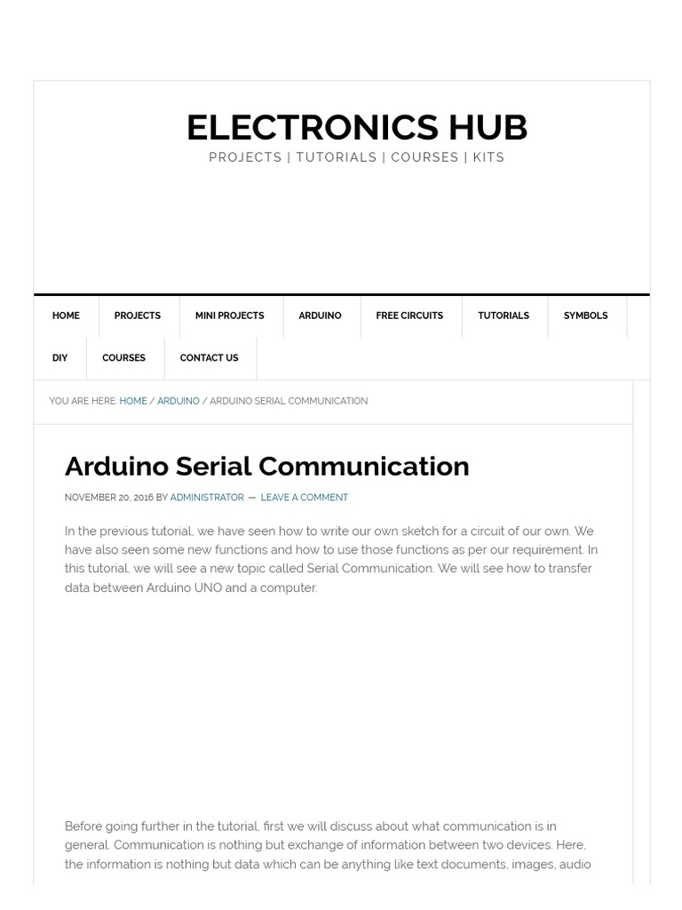 Arduino Serial Communication | PDF | Usb | Arduino