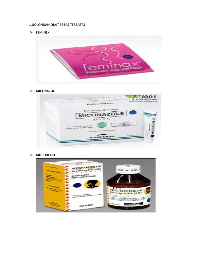 1.golongan Obat Bebas Terbatas Feminex | PDF