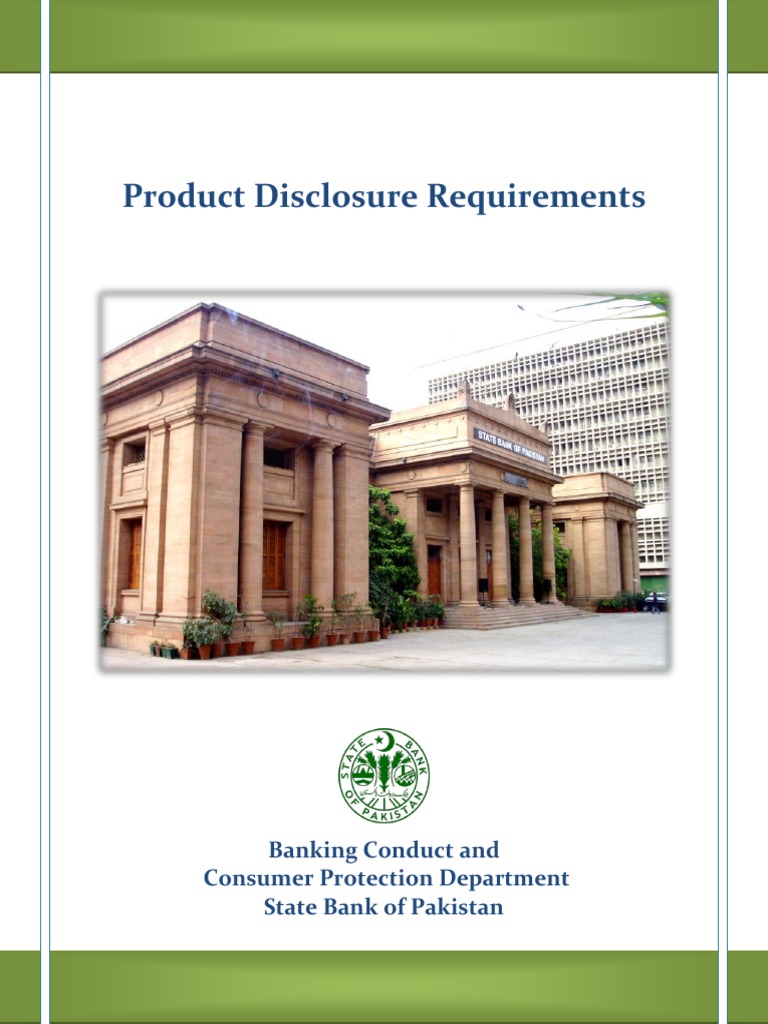Product Disclosure Requirements | PDF | Mortgage Loan | Annual ...