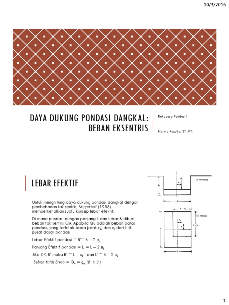 Beban Eksentris | PDF