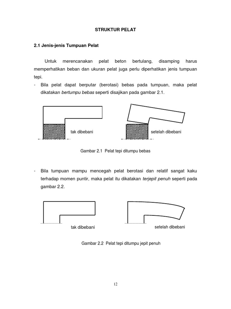 Analisis dan Detail Pelat Lantai | PDF