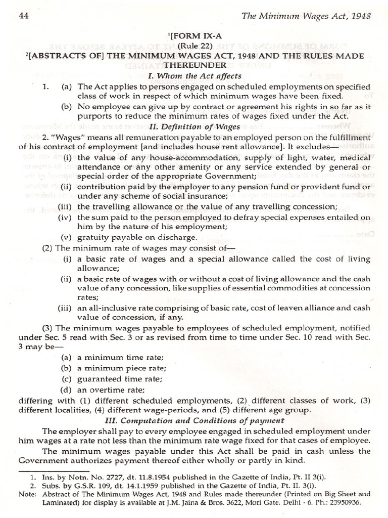 Definition of Wage PDF | PDF