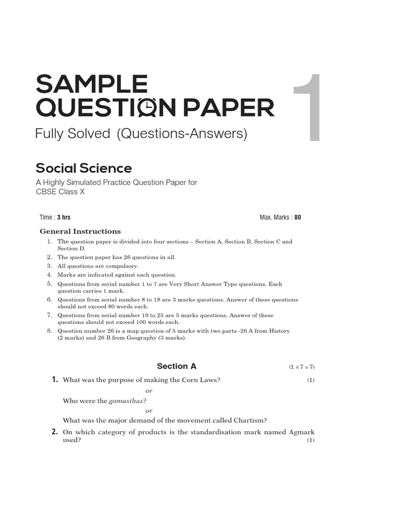 Fully Solved (Questions-Answers) : Social Science | PDF | France ...