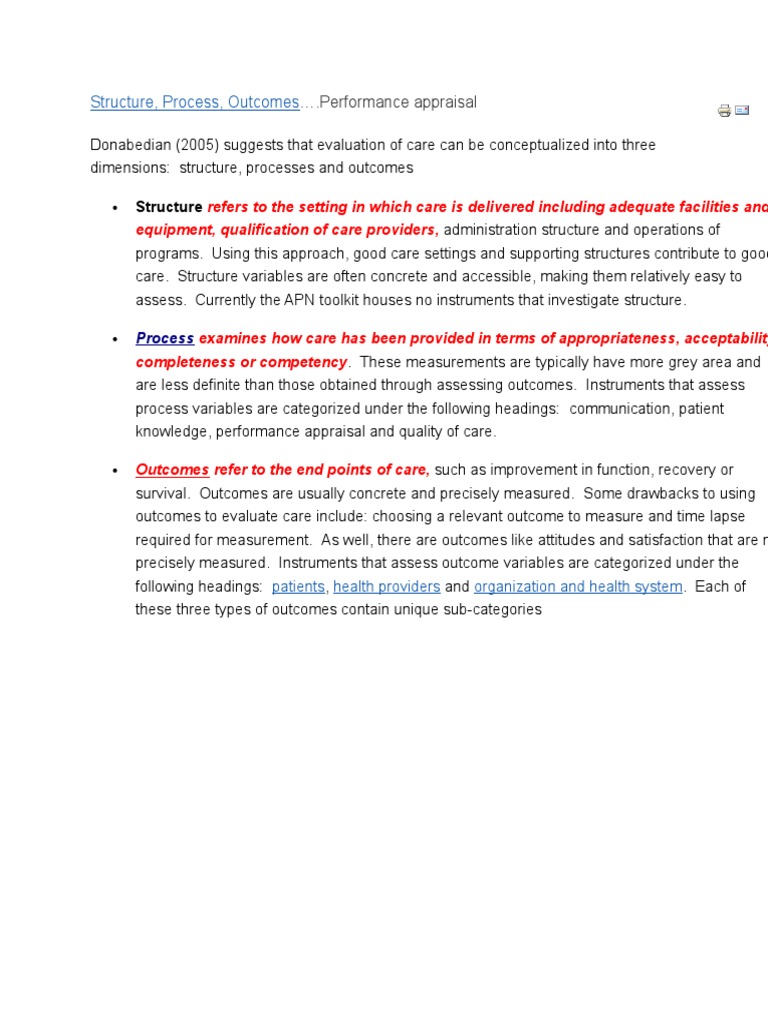 Structure, Outcome Etc. | PDF