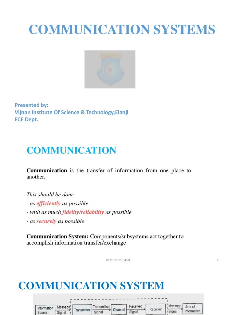 Physics Class 12 Communication Powerpoint Presentation | PDF