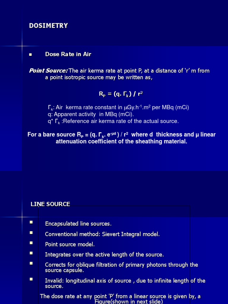 Dosimetry: Dose Rate in Air | PDF | Attenuation | Absorbed Dose