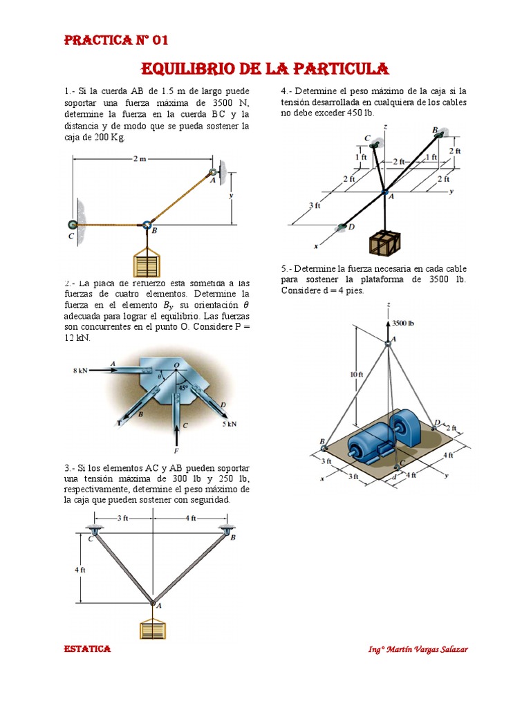 Ejercicios de Estatica | PDF