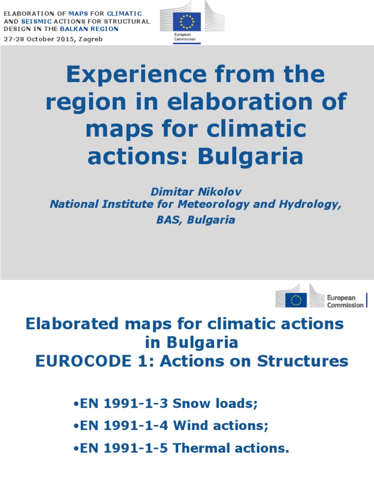 1000 Eurocodes Third Balkan WS DNikolov | PDF | Map | Snow