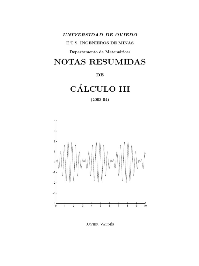 Calculo III (193 Pag) PDF | PDF | Integral | Curva