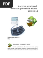 Module 1, Machine Shorthand | PDF | Shorthand | Computer Keyboard