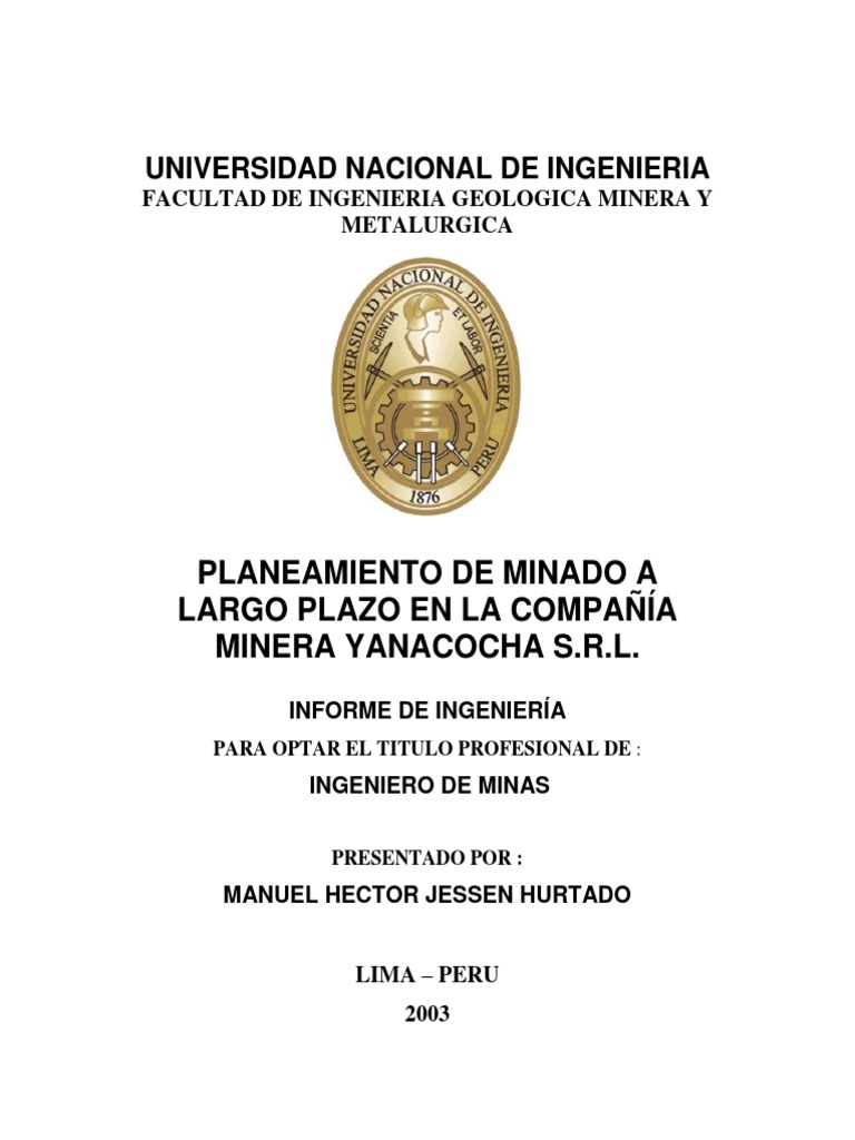 Ore Control | PDF | Planificación | Minería