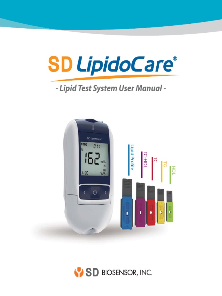 Lipidocare User Guide | PDF | Low Density Lipoprotein | High Density ...